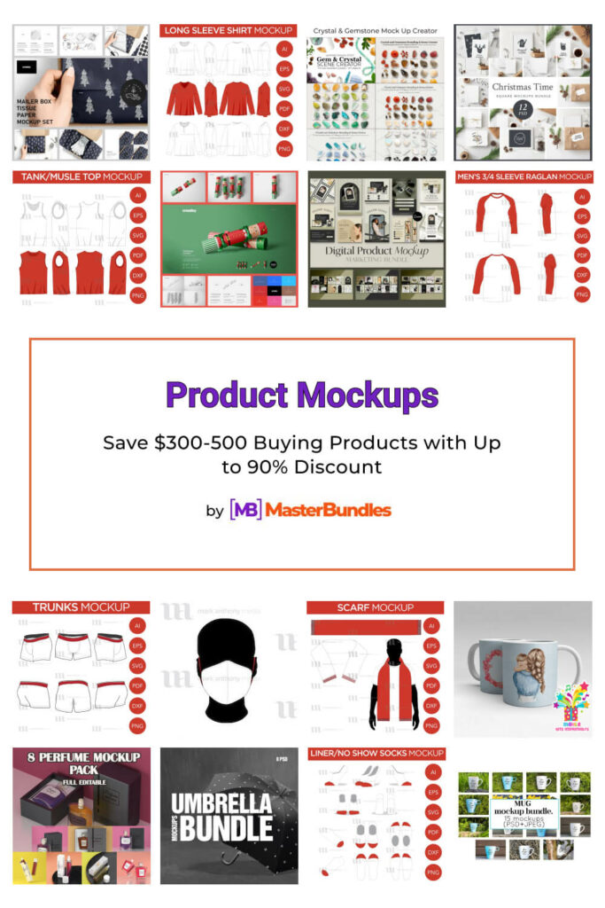 575+ Creative Product Mockups 2023 - MasterBundles