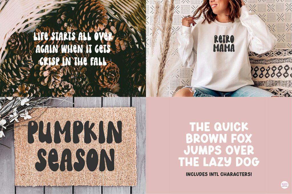 Groovy Display Font Bundle - Retro Font Bundle – MasterBundles