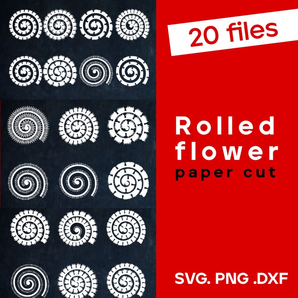 Rolled Flower SVG Bundle – MasterBundles