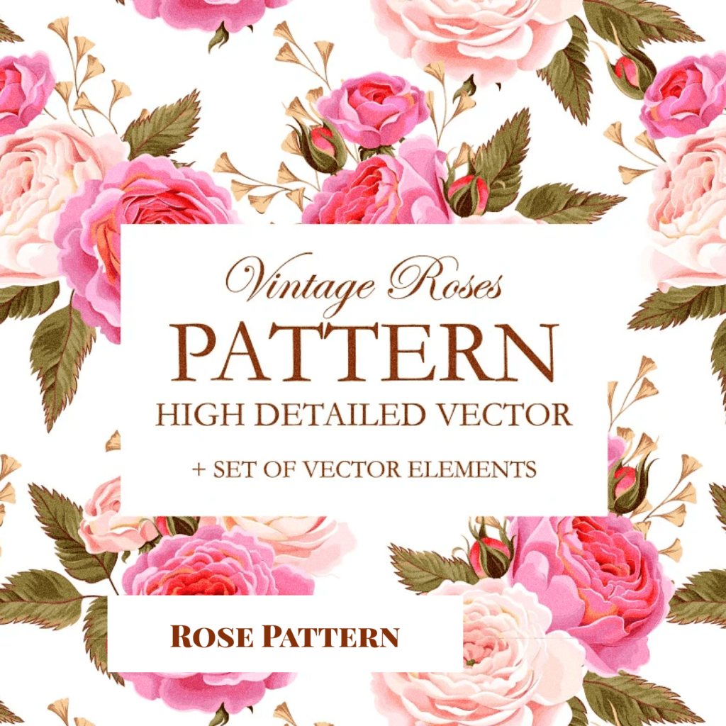 6 Rose Patterns – MasterBundles