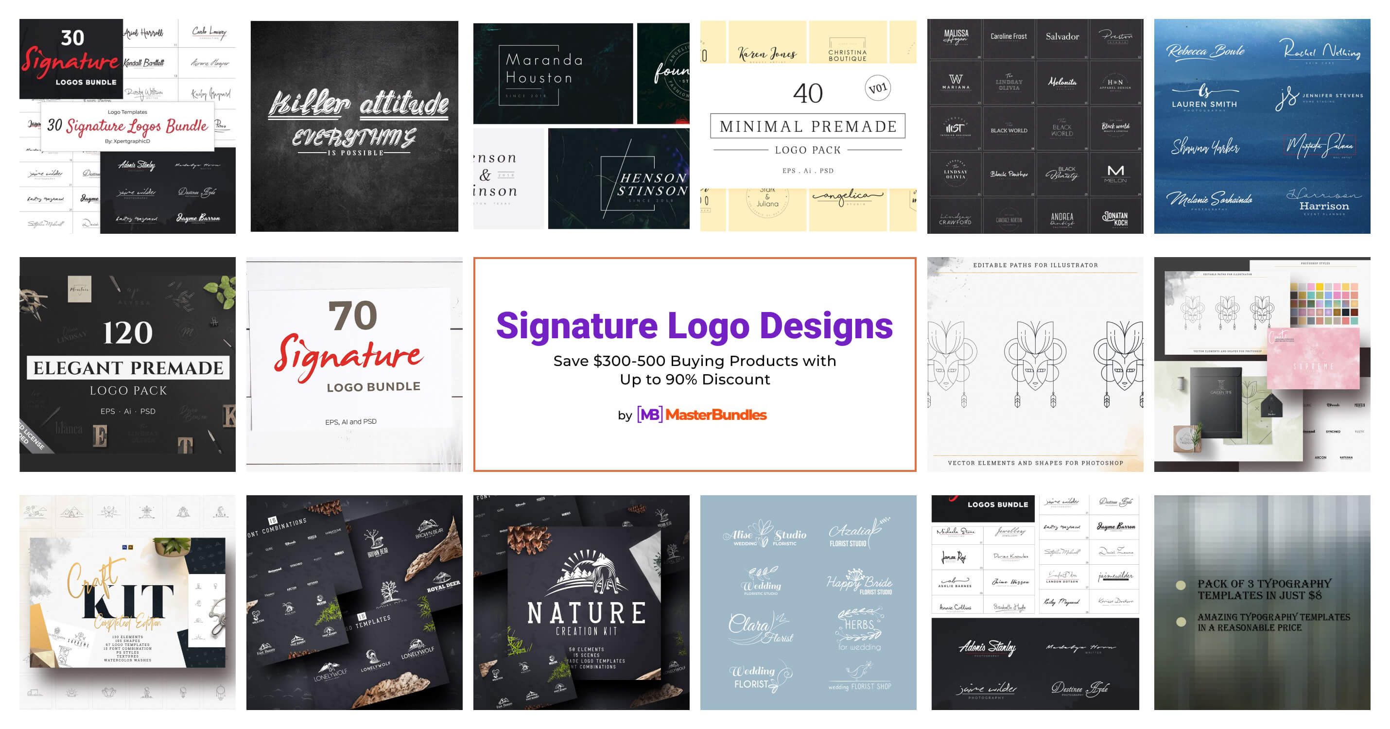 635+ Signature Logo Designs 2025 - MasterBundles