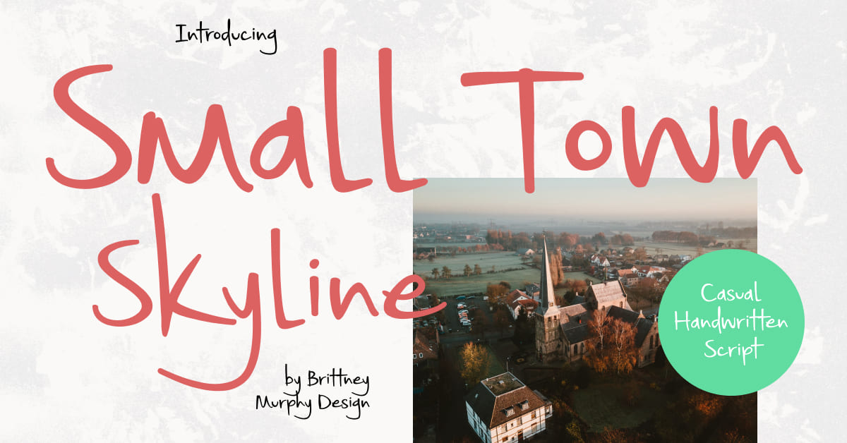 Small Town Skyline Free Font – MasterBundles