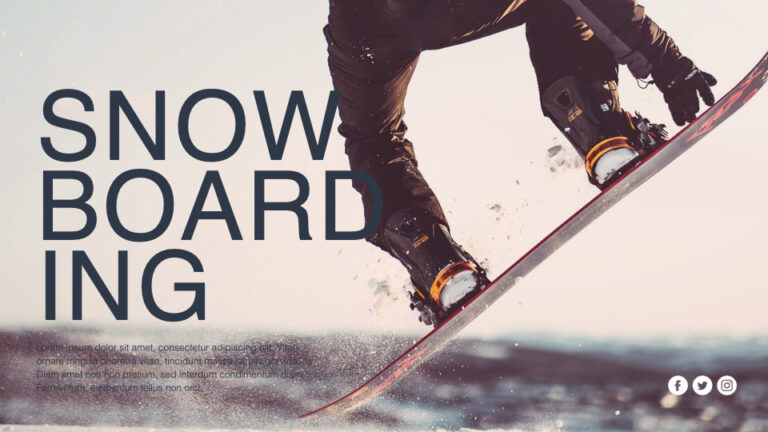 Snowboarding Powerpoint Template | Master Bundles