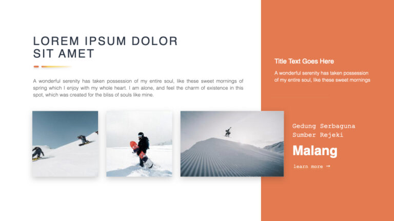 Snowboarding Powerpoint Template | Master Bundles