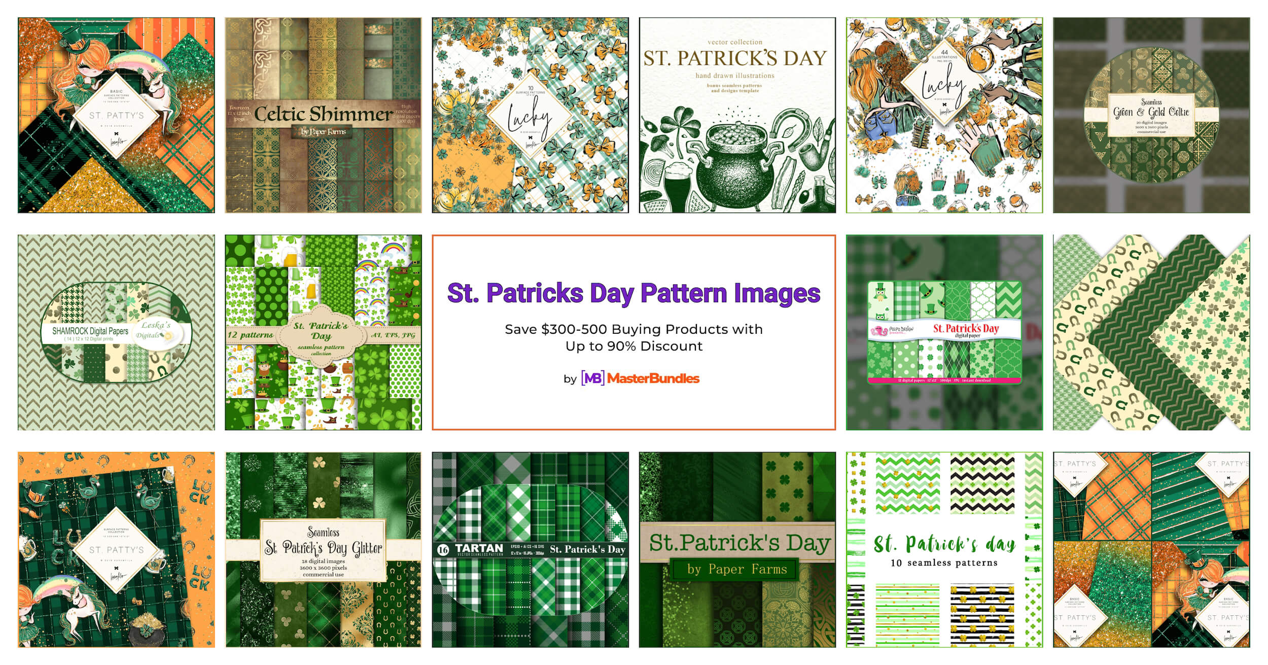 61+ St. Patricks Day Pattern Design Bundles 2025 - MasterBundles