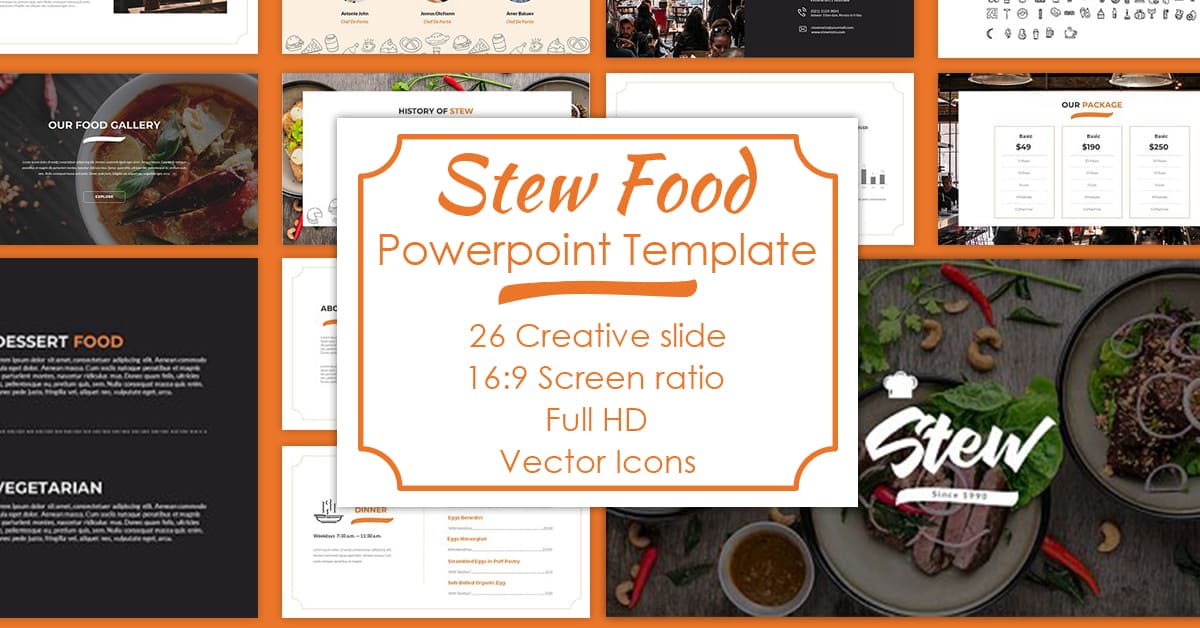 Stew Food Powerpoint Template – MasterBundles