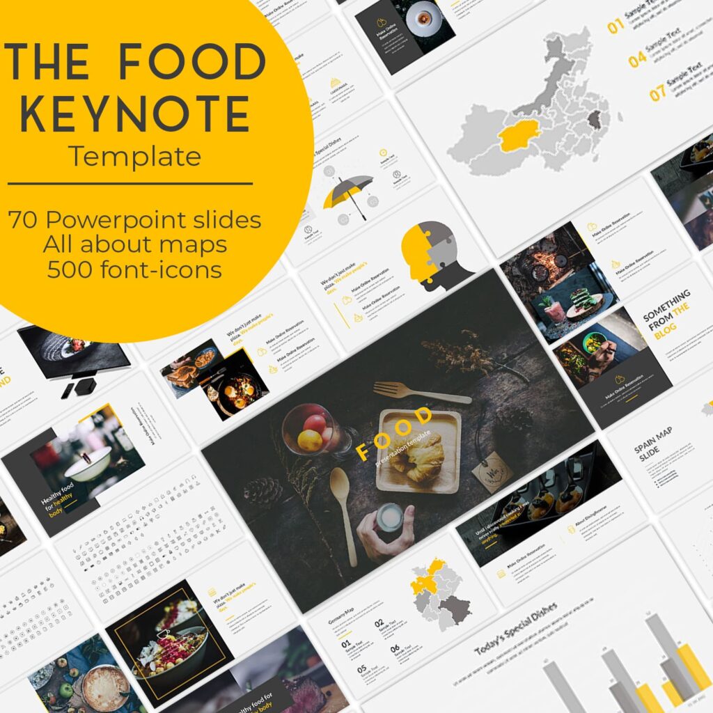 Food Google Slide Template – MasterBundles