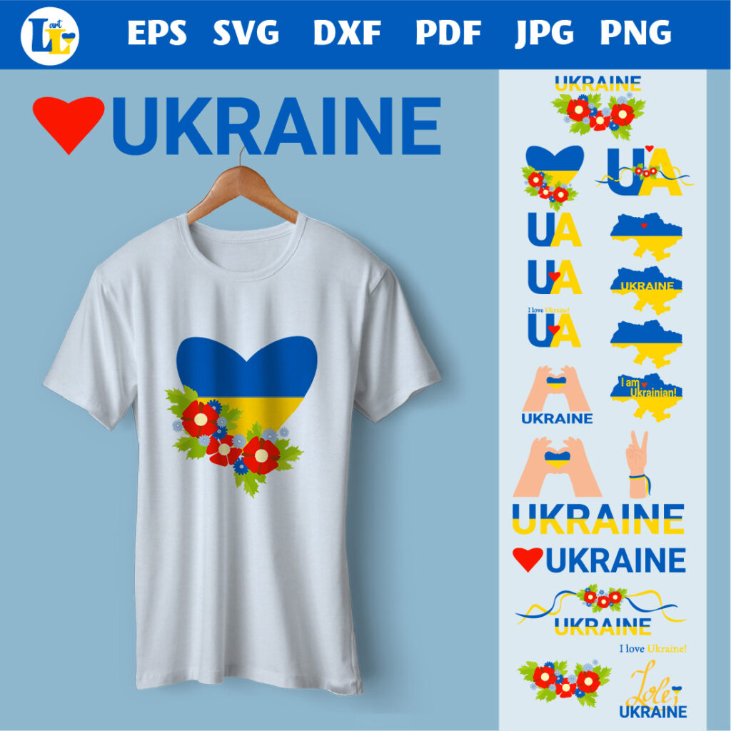 Ukraine SVG Bundle. Ukraine symbols clipart and sublimation/ “I’m from ...