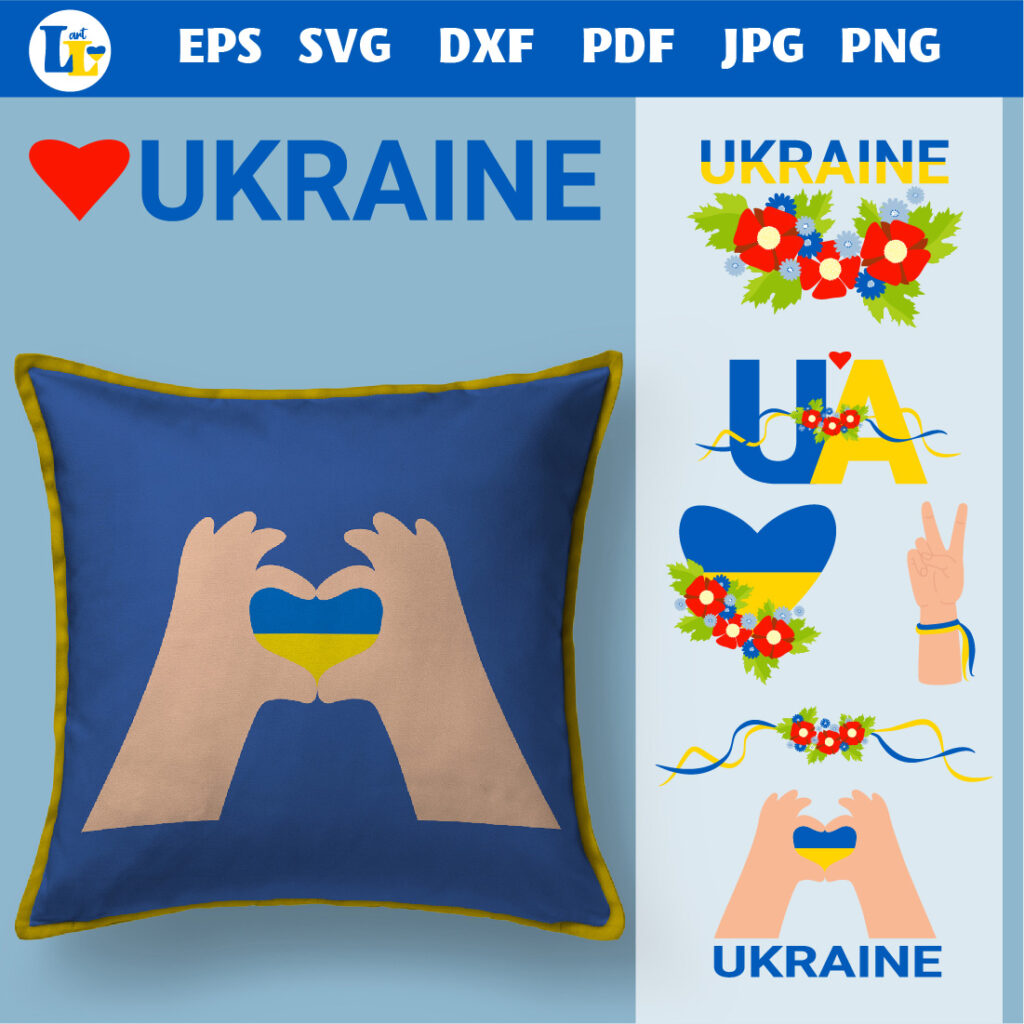 Ukraine SVG Bundle. Ukraine symbols clipart and sublimation/ “I’m from ...