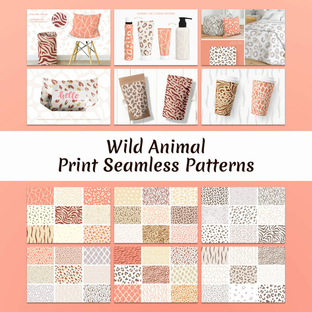 Animal Print Vector Patterns - Paper – MasterBundles