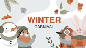 Winter Carnaval Presentation Template | Master Bundles