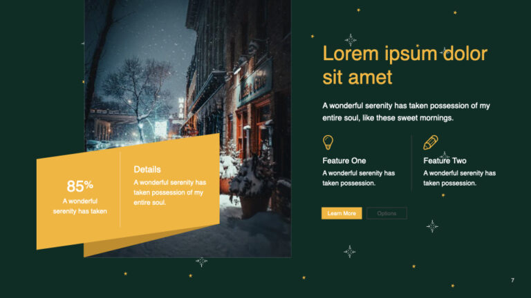 Winter Holidays Powerpoint Template | Master Bundles