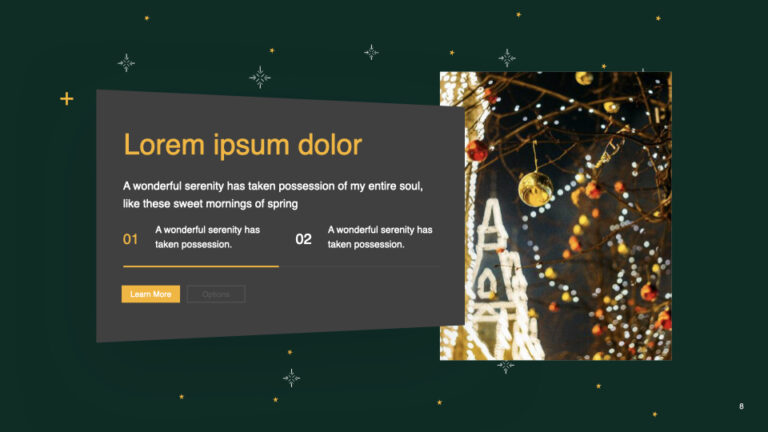 Winter Holidays Powerpoint Template | Master Bundles