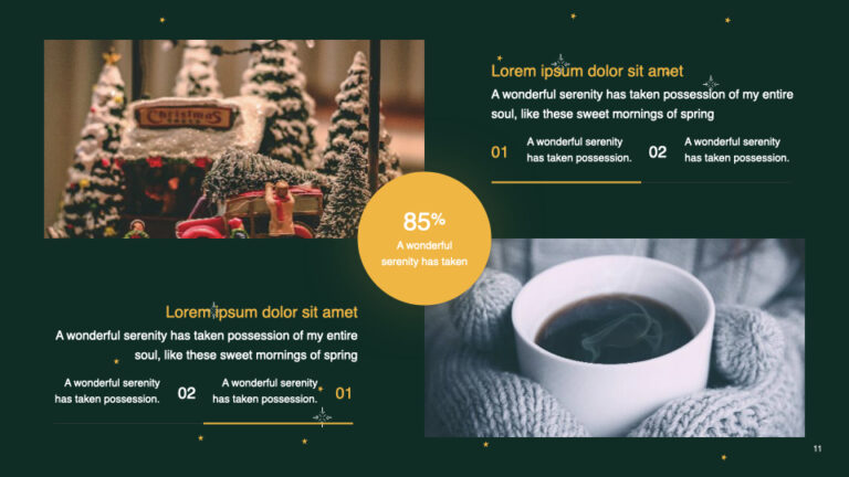 Winter Holidays Powerpoint Template | Master Bundles