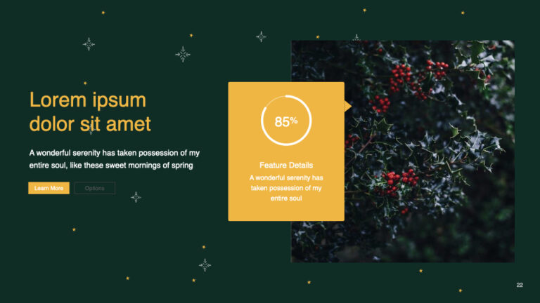 Winter Holidays Powerpoint Template | Master Bundles
