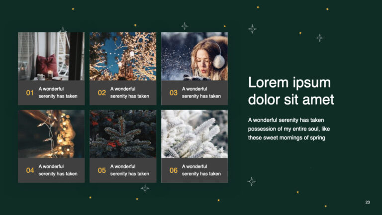 Winter Holidays Powerpoint Template | Master Bundles