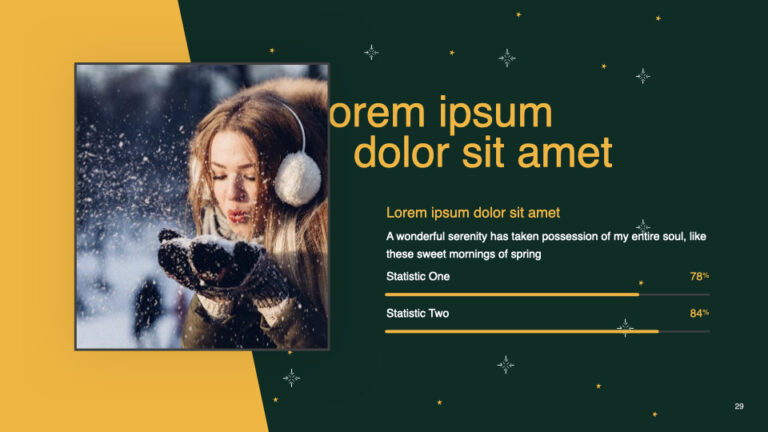 Winter Holidays Powerpoint Template | Master Bundles