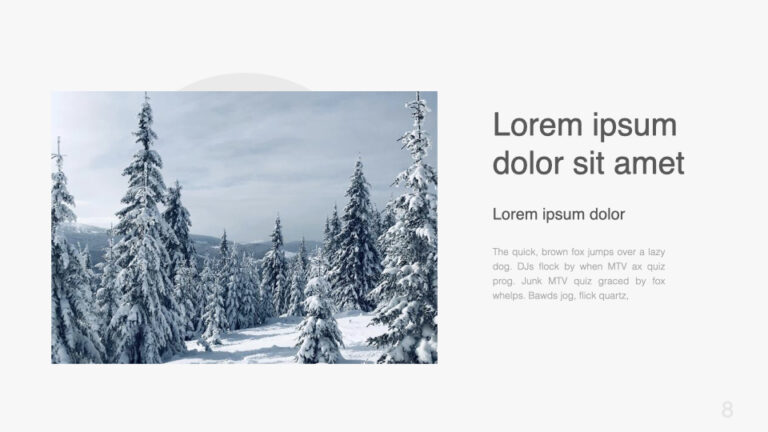 Winter Time Presentation Template | Master Bundles
