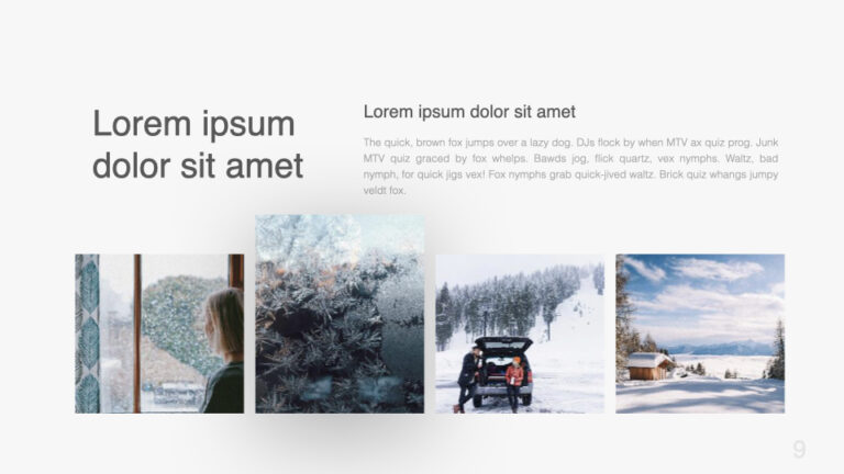 Winter Time Presentation Template | Master Bundles