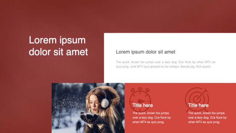 Winter Time Presentation Template | Master Bundles