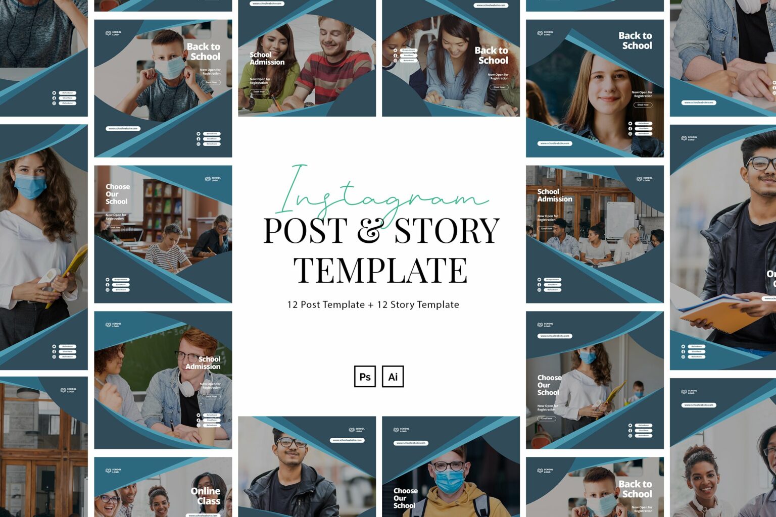 Bundle Education School Instagram – MasterBundles