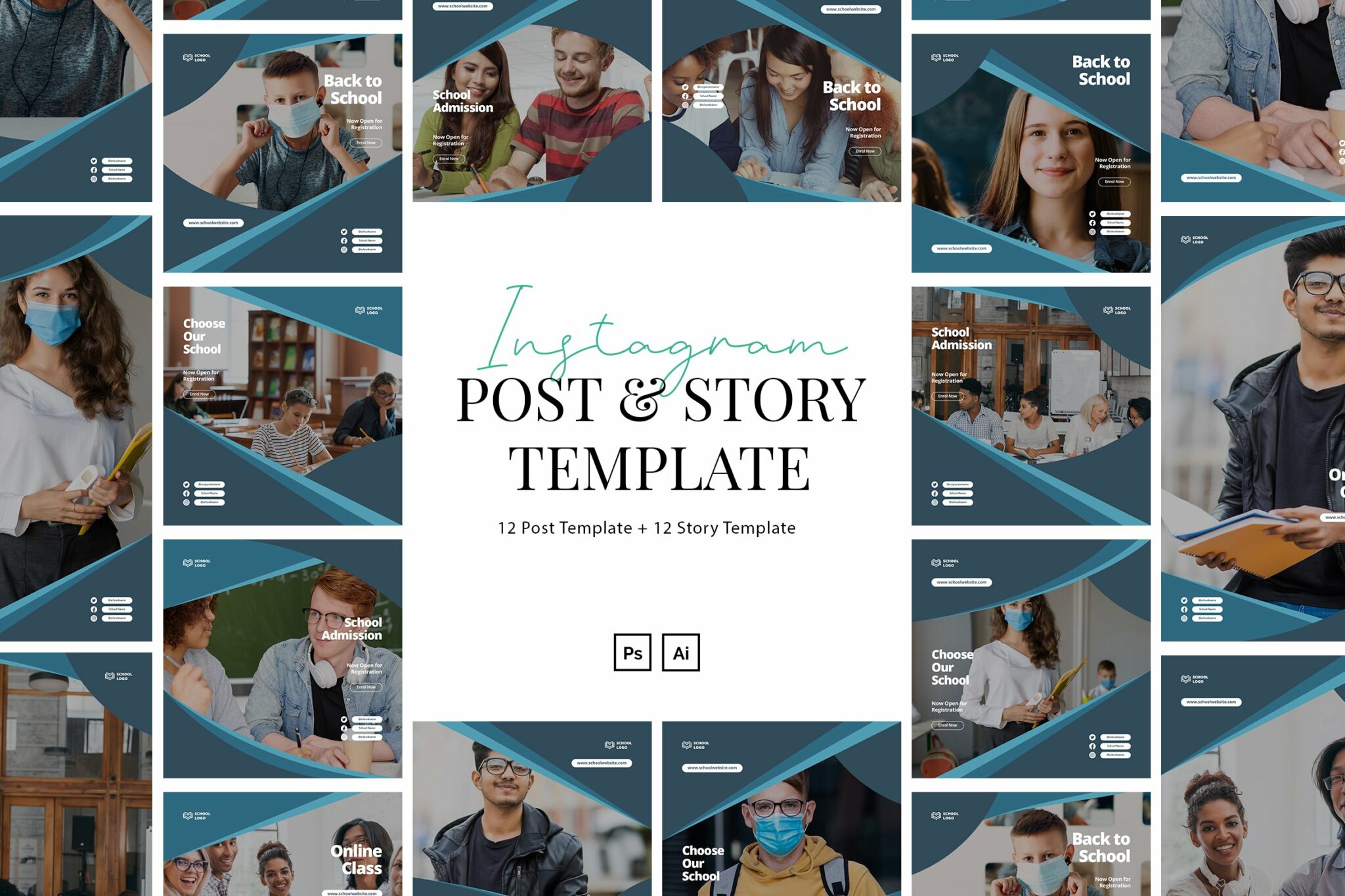 Bundle Education School Instagram – MasterBundles