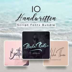 10 Handwritten Script Fonts Bundle | Master Bundles