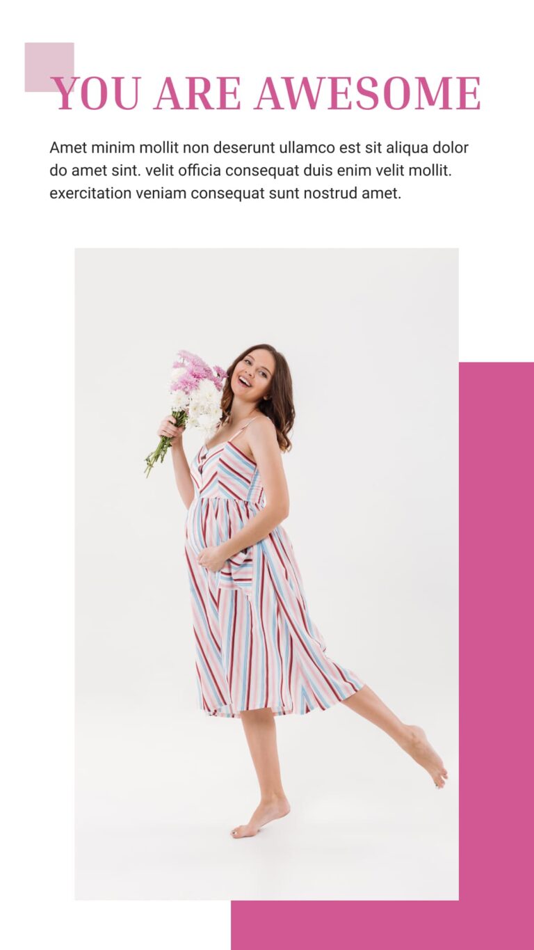 5 Pregnancy Instagram Story Templates – MasterBundles