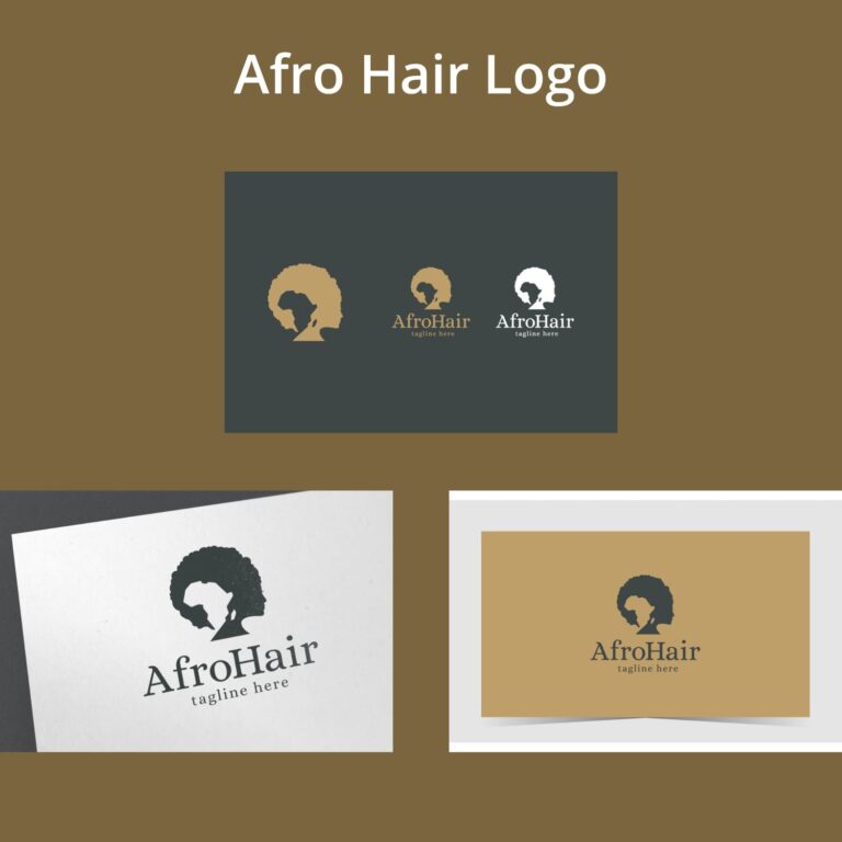 Afro Hair Logo – MasterBundles