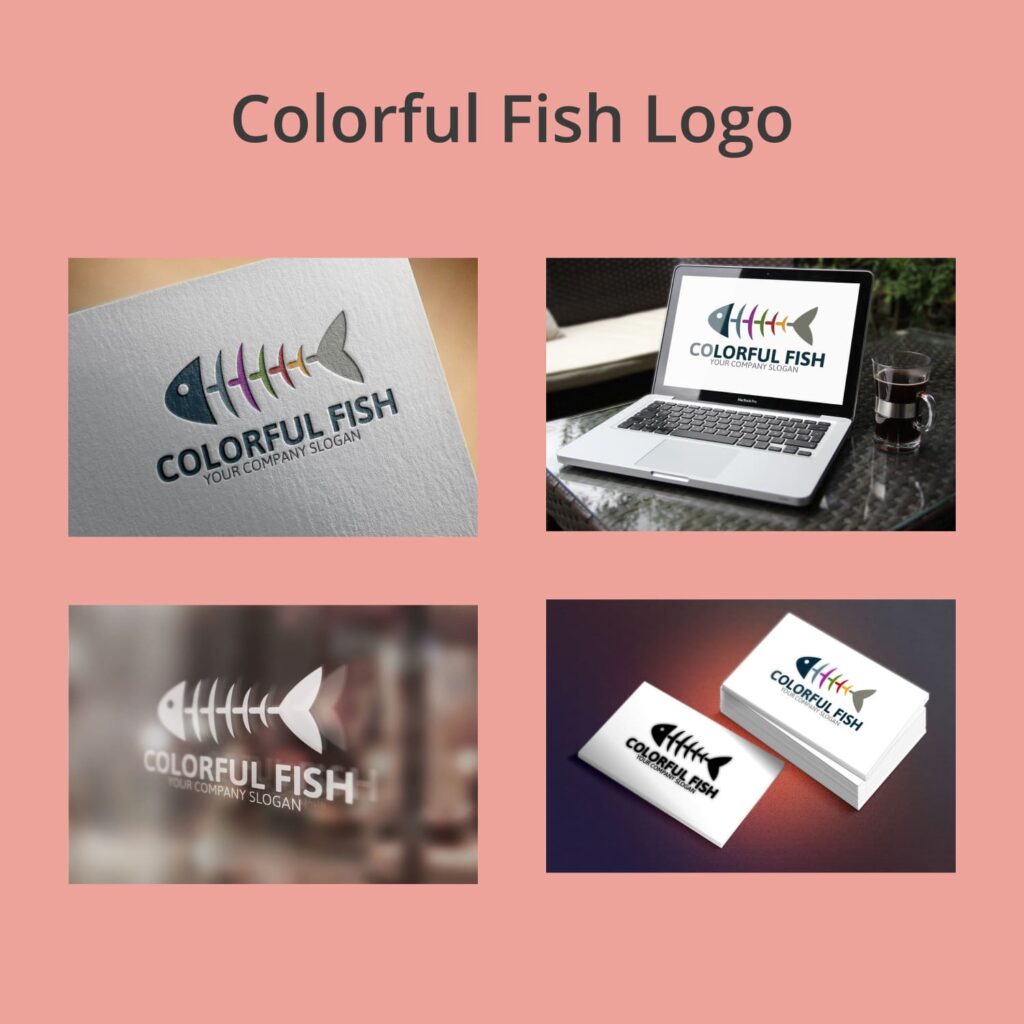 Colorful Fish Logo Template – MasterBundles