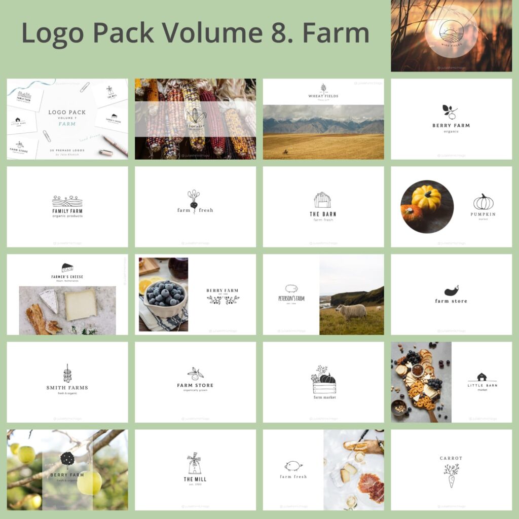 Farm Logo Pack Volume 8 – MasterBundles