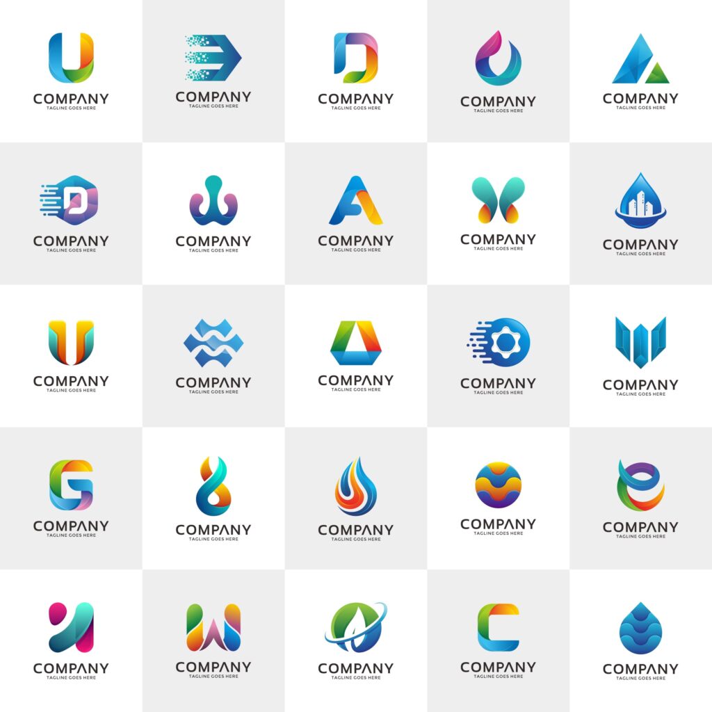 Pack of 25 company logos - MasterBundles