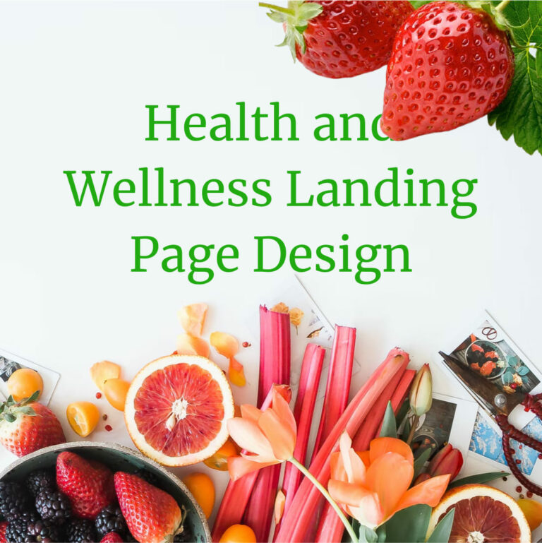 Health and Wellness Landing Page – MasterBundles