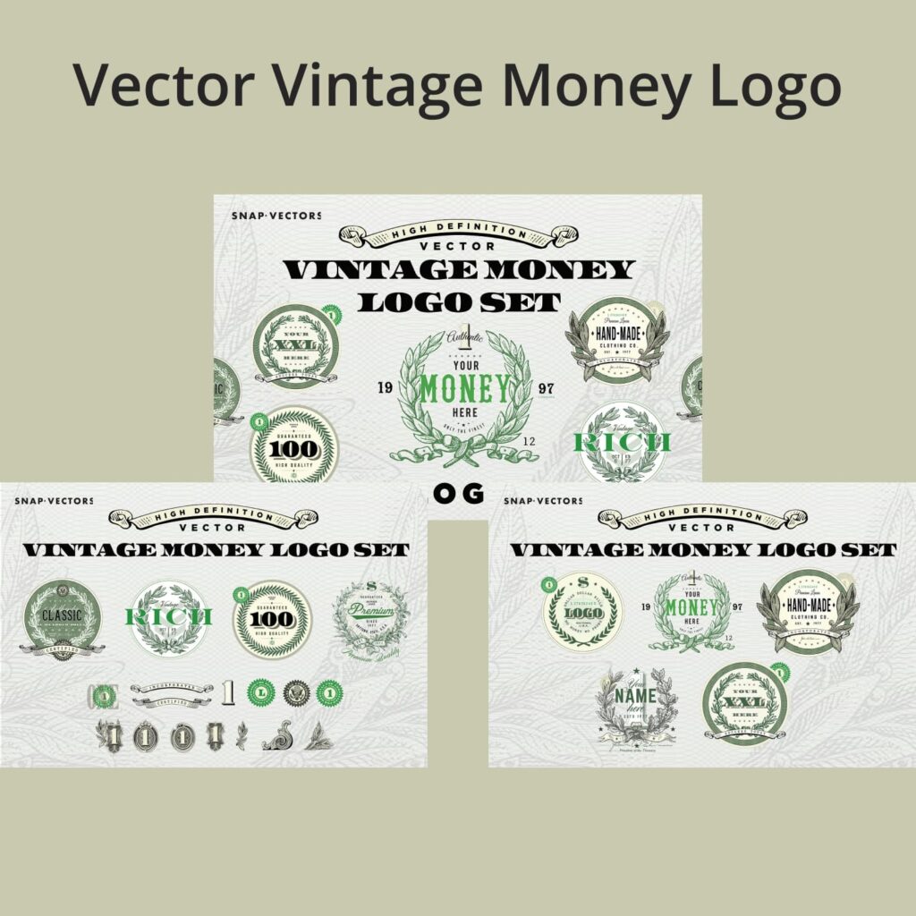 Vector Money Logo Set #2 – MasterBundles