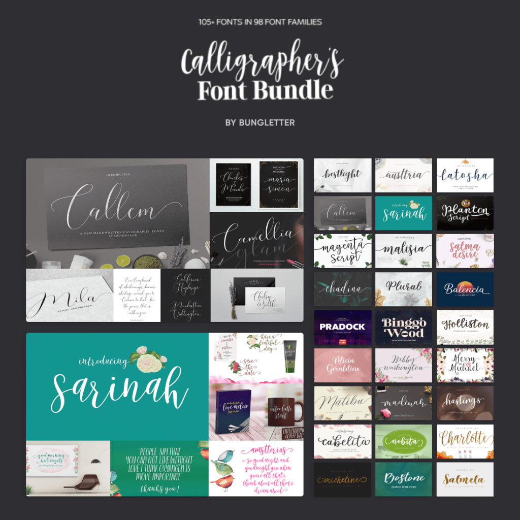 105+ Gorgeous Calligraphy Fonts from Genesislab – MasterBundles