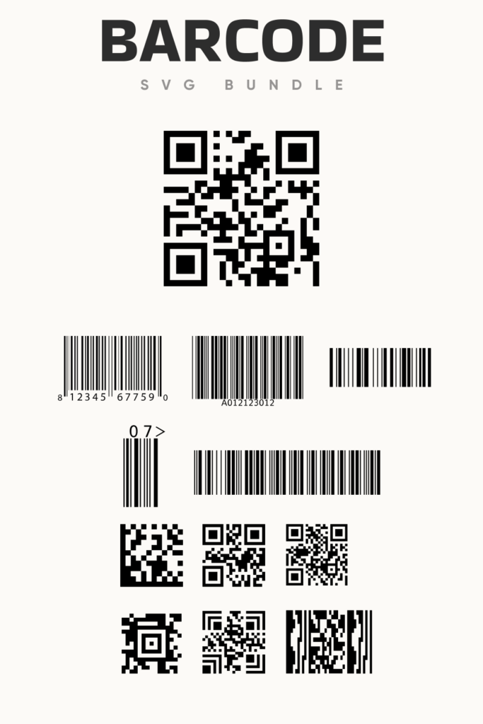 Barcode SVG Designs – MasterBundles