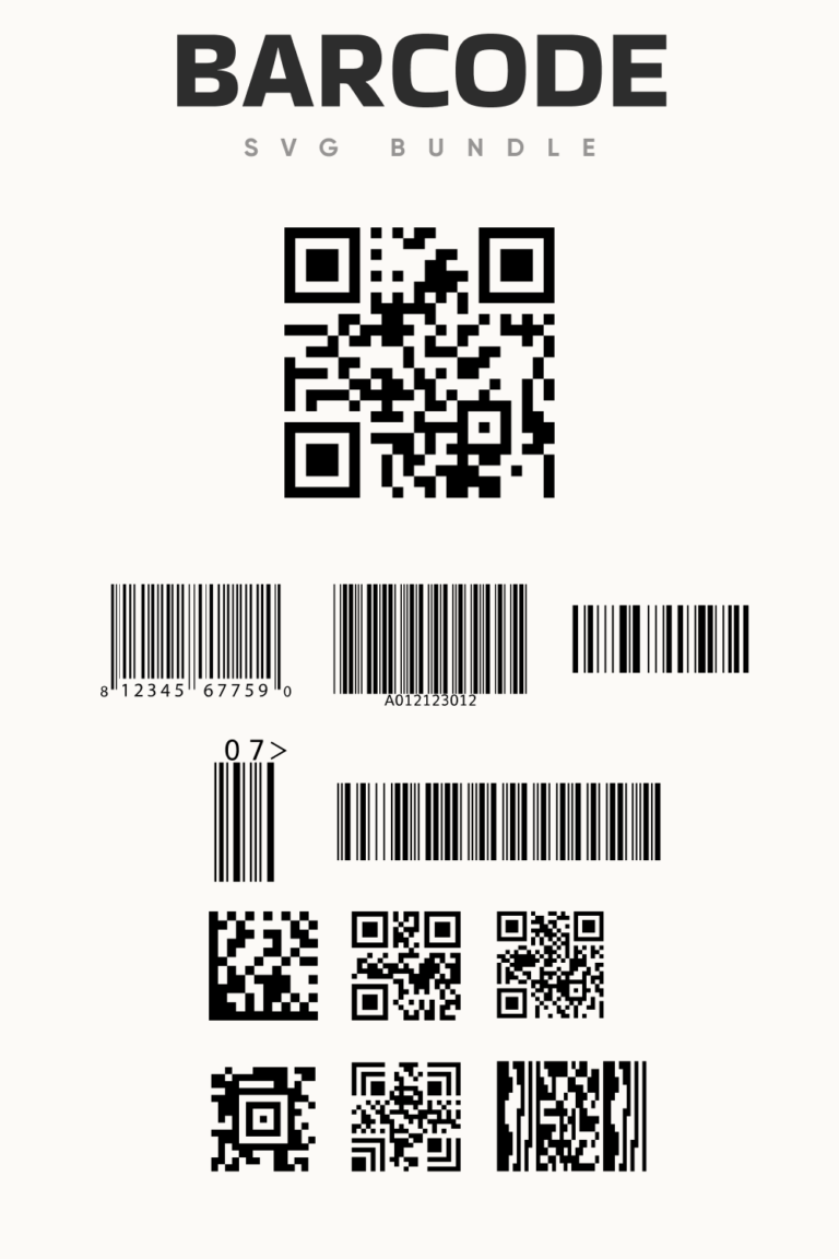 Barcode SVG Designs – MasterBundles