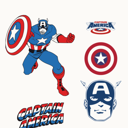 5 Captain America SVG Designs | Master Bundles