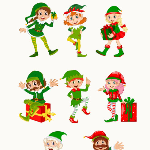 8 Elf SVG Designs | Master Bundles