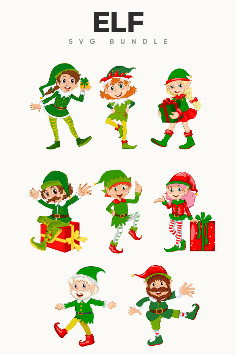 8 Elf SVG Designs – MasterBundles