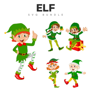 8 Elf SVG Designs – MasterBundles