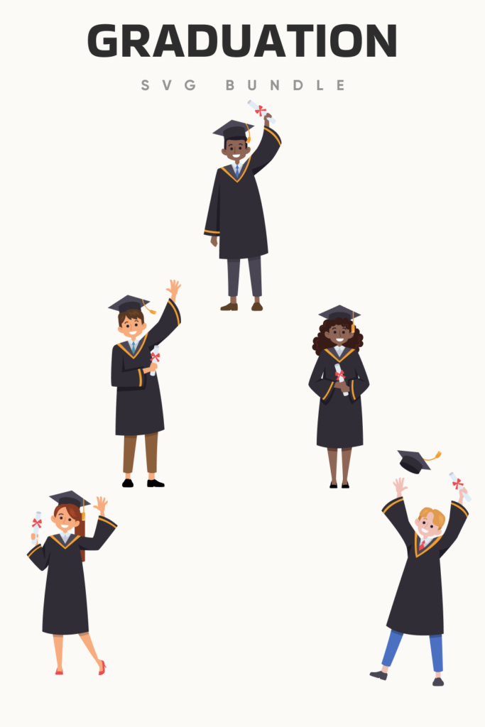 5 Graduation SVG Bundle – MasterBundles