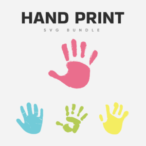 6 Hand Print SVG Designs – MasterBundles