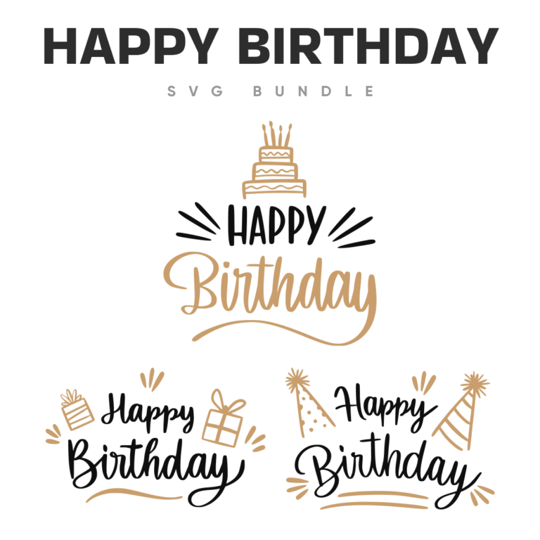 Happy Birthday SVG Designs – MasterBundles