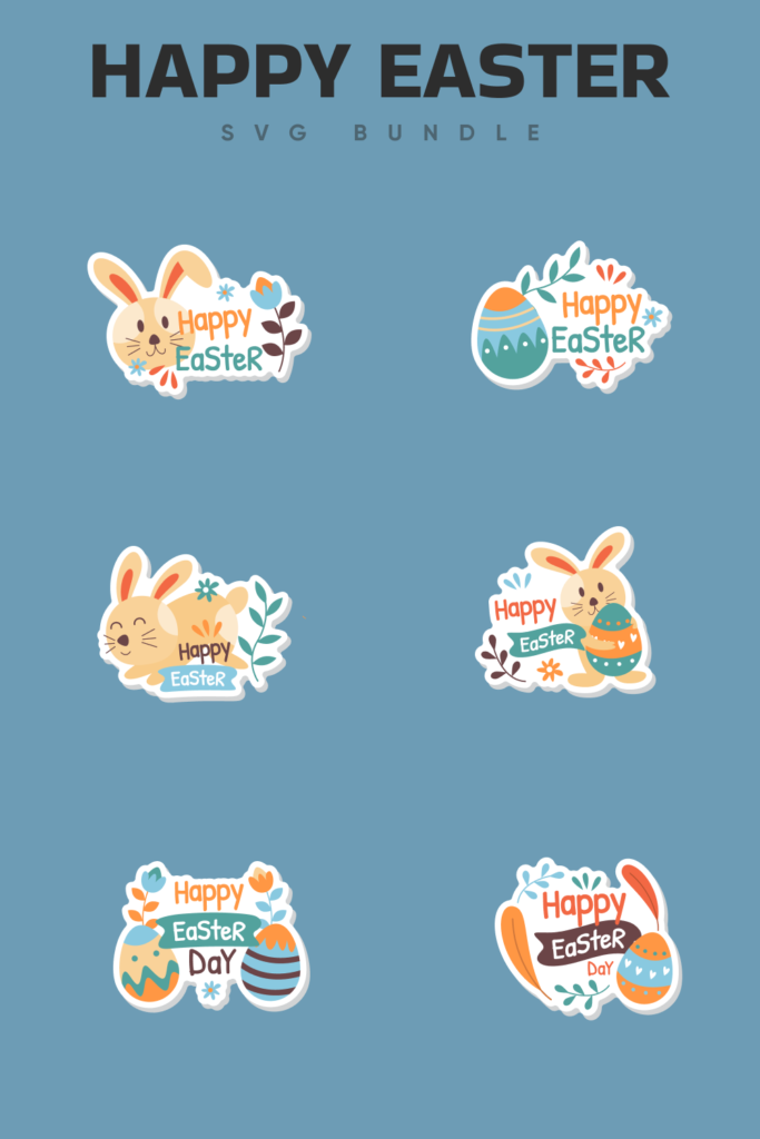6 Happy Easter SVG Designs – MasterBundles