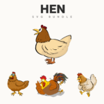 9 Hen SVG Designs – MasterBundles