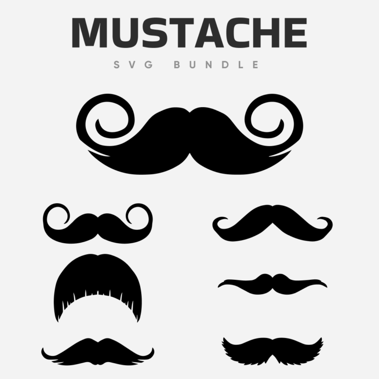 8 Mustache SVG Designs – MasterBundles