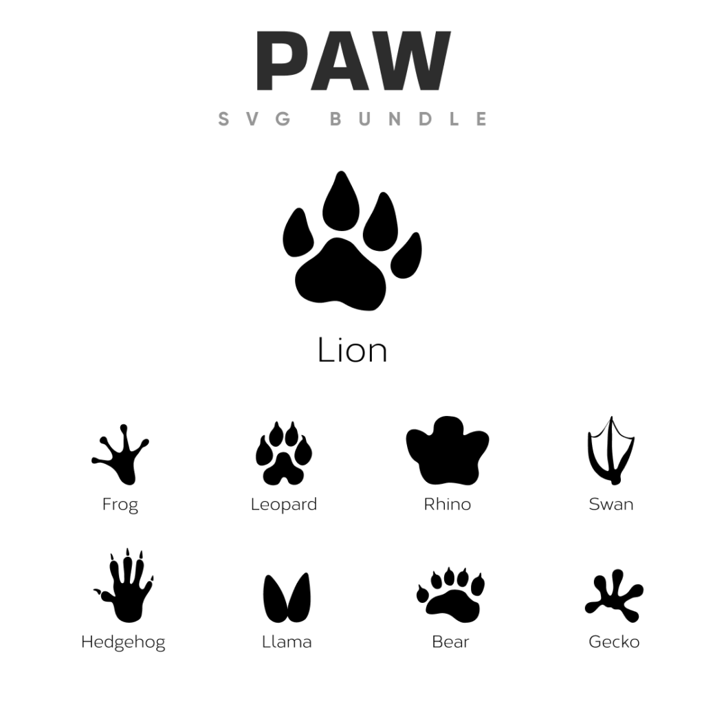 20 Paw SVG Designs – MasterBundles