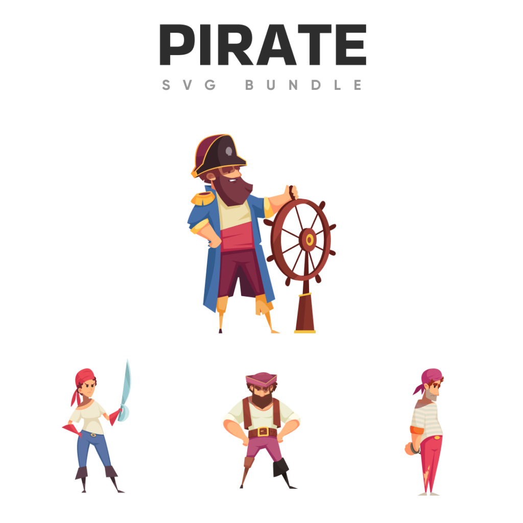 10 Pirate SVG Designs – MasterBundles