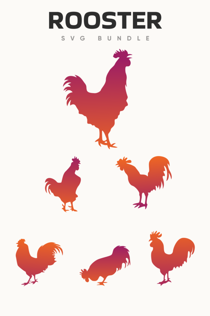 6 Rooster SVG Designs – MasterBundles